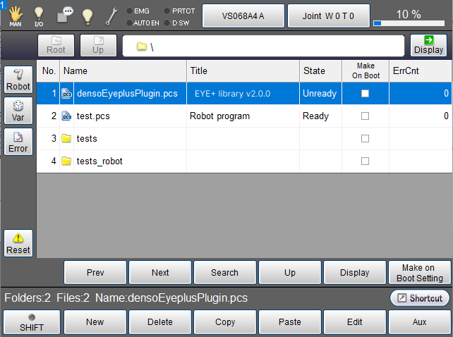 Plugin installation — EYE+ Denso Plugin 2.0.0 documentation