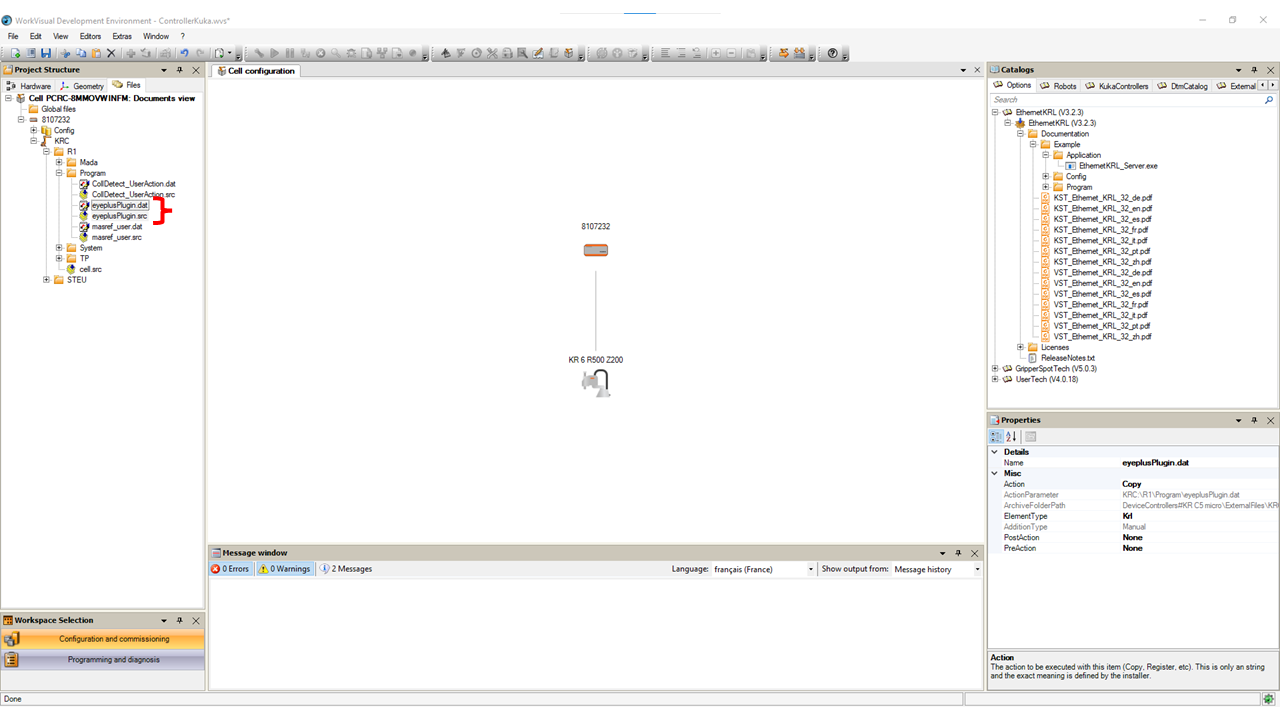 Plugin installation — EYE+ Kuka Plugin 1.0.3 documentation